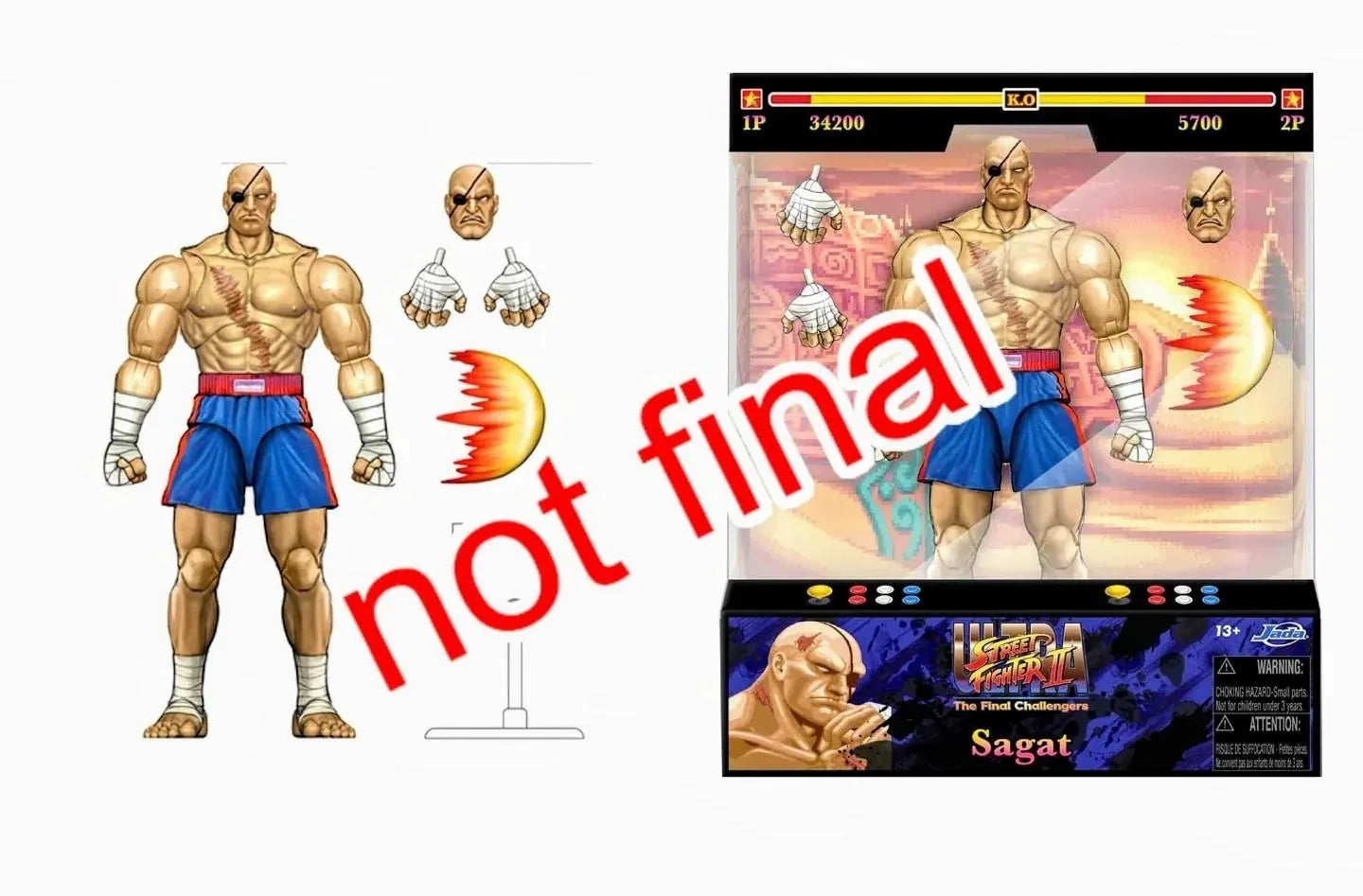 [IN STOCK in HK] Jada Toys 1/12 Scale Action Figure Street Fighter Sag ...